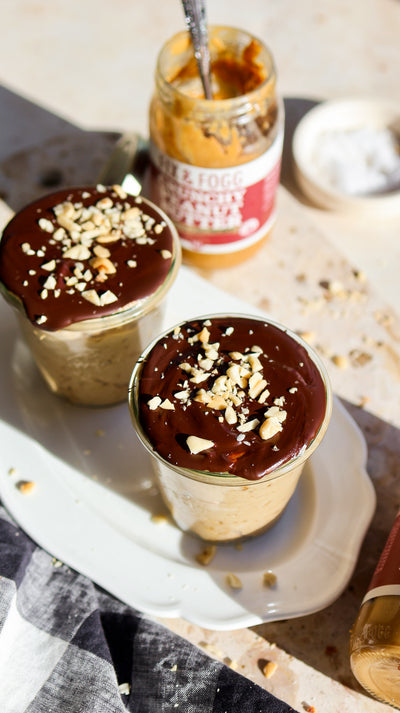 Fix & Fogg | Choc-Top Peanut Butter Mousse Pots