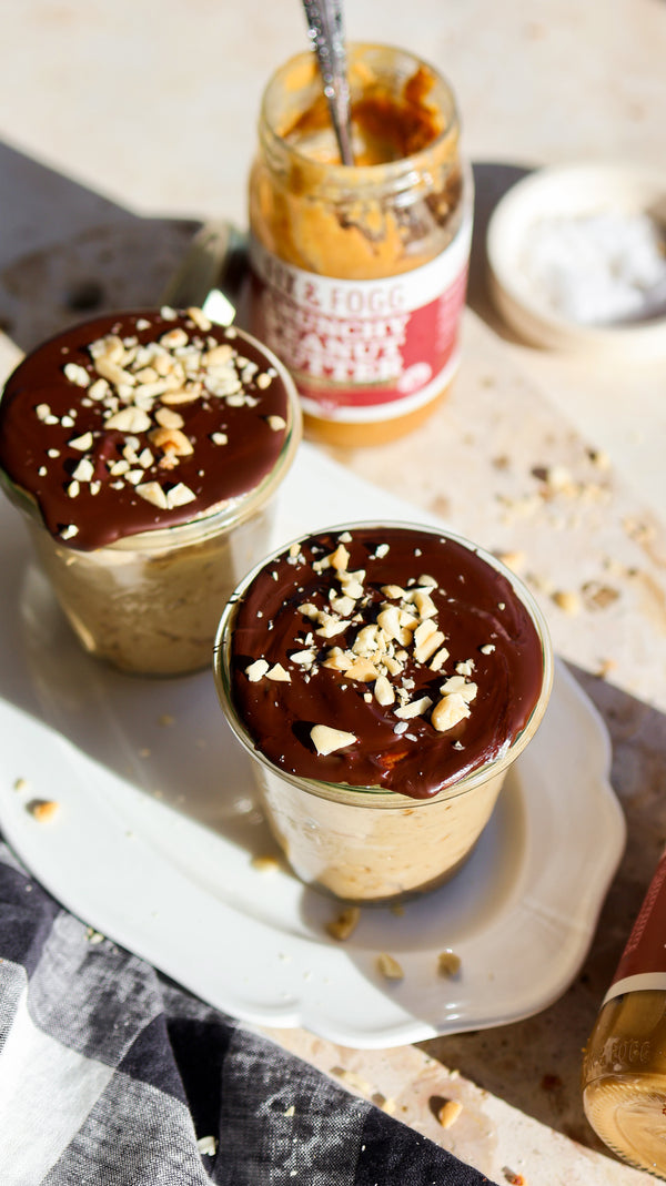 Fix & Fogg | Choc-Top Peanut Butter Mousse Pots